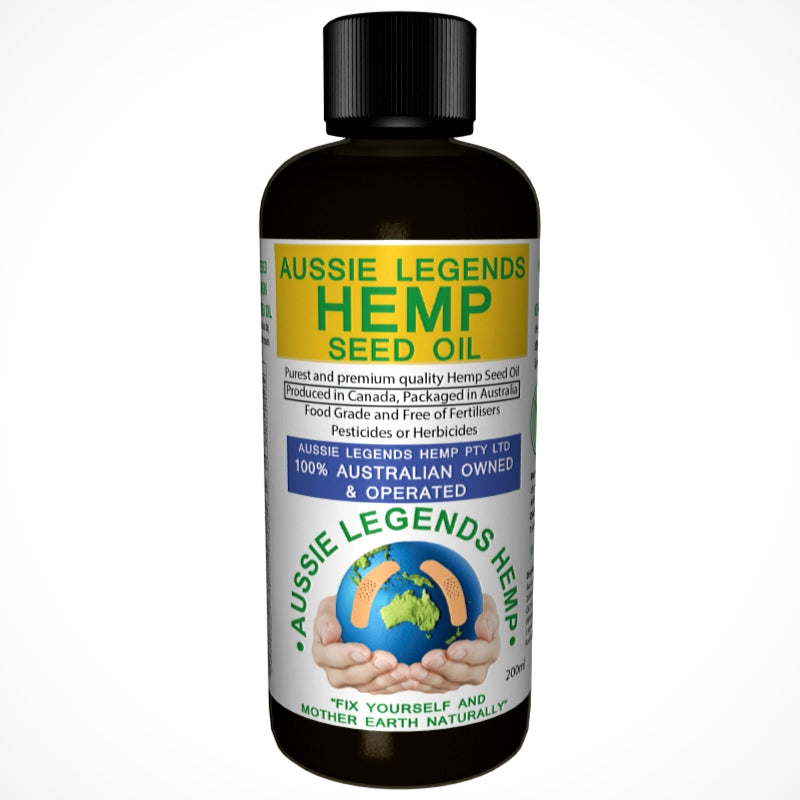 Hemp Seed Oil 200ml by Aussie Legends Hemp — Supplements Central