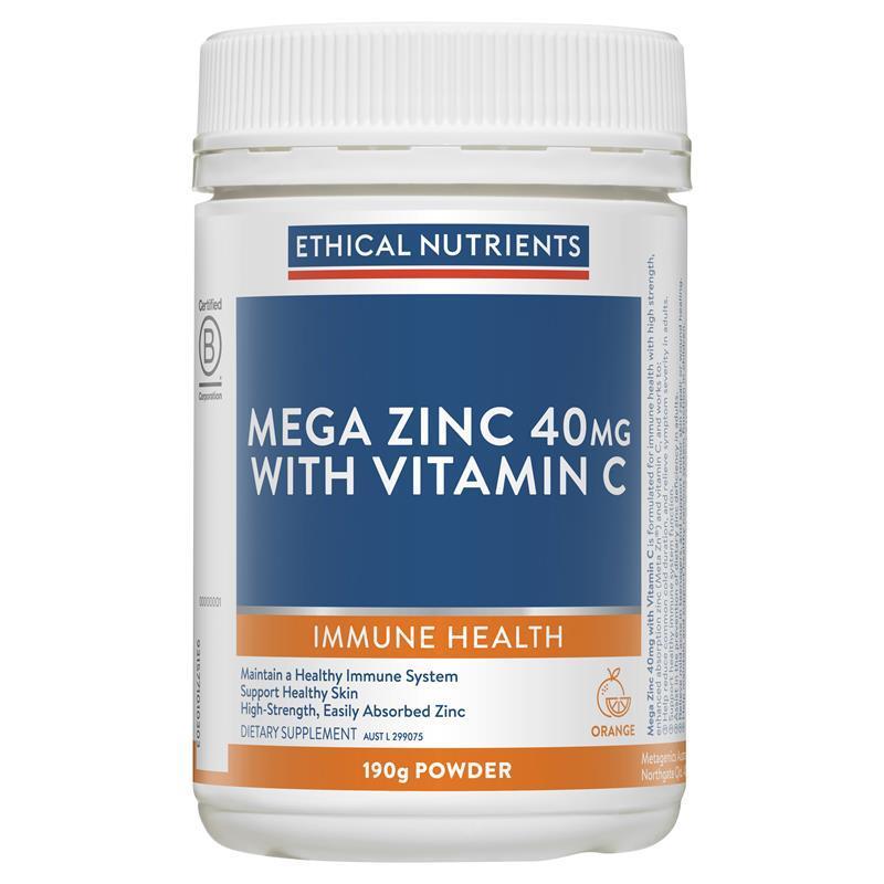 Mega Zinc and Vitamin C by Ethical Nutrients — Supplements Central