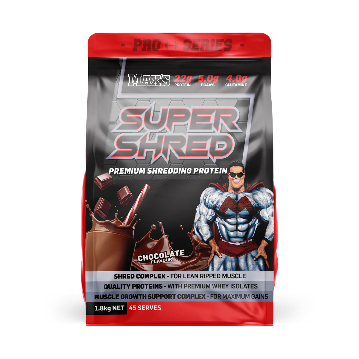 Pro Series SuperShred Thermogenic Protein Powder by Maxs — Supplements ...