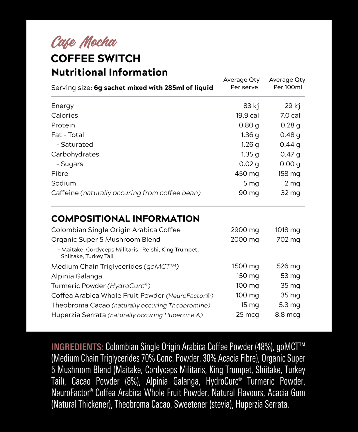 Coffee Switch by Switch Nutrition — Supplements Central